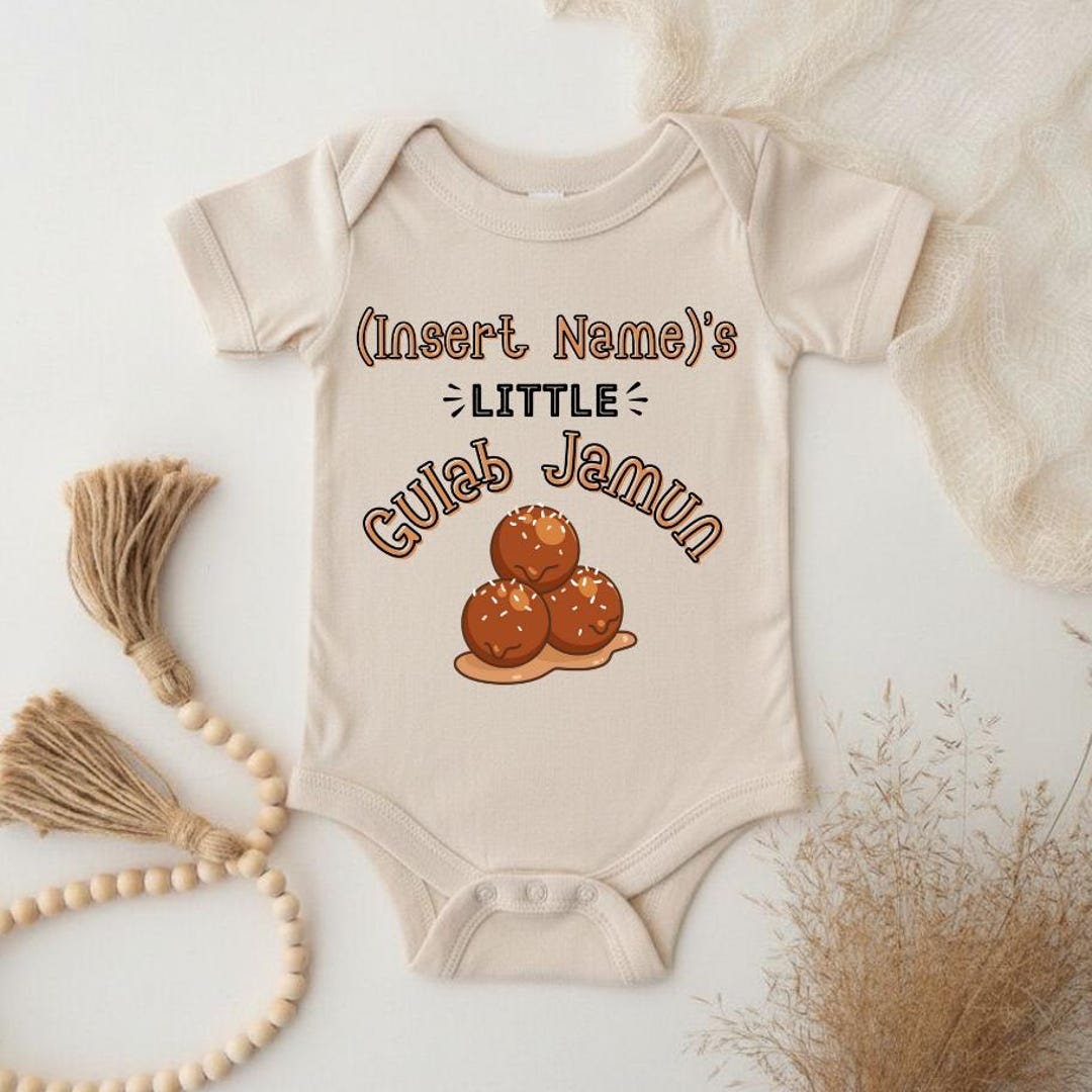 Islamic Gifts Personalized Gulab Jamun Baby Onesie: Muslim Newborn ...