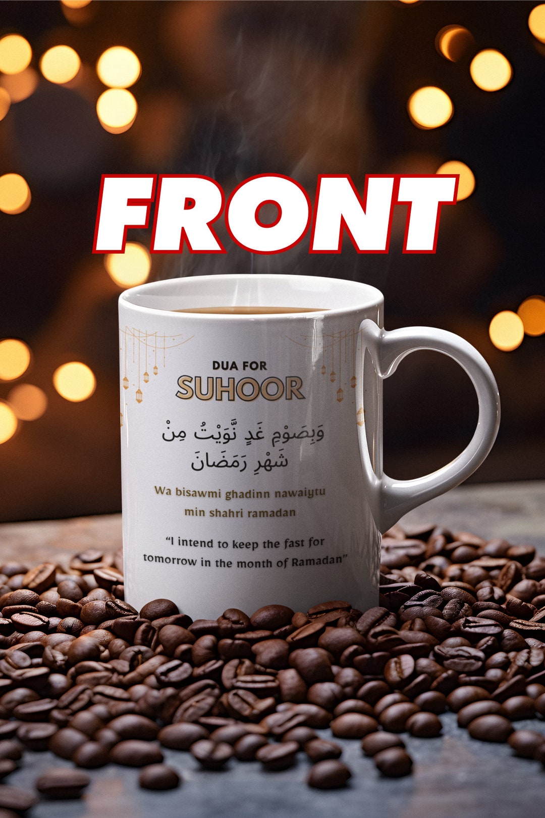 Suhoor & Iftar Dua Mug double-sided Print Muslim Pakistani Indian ...