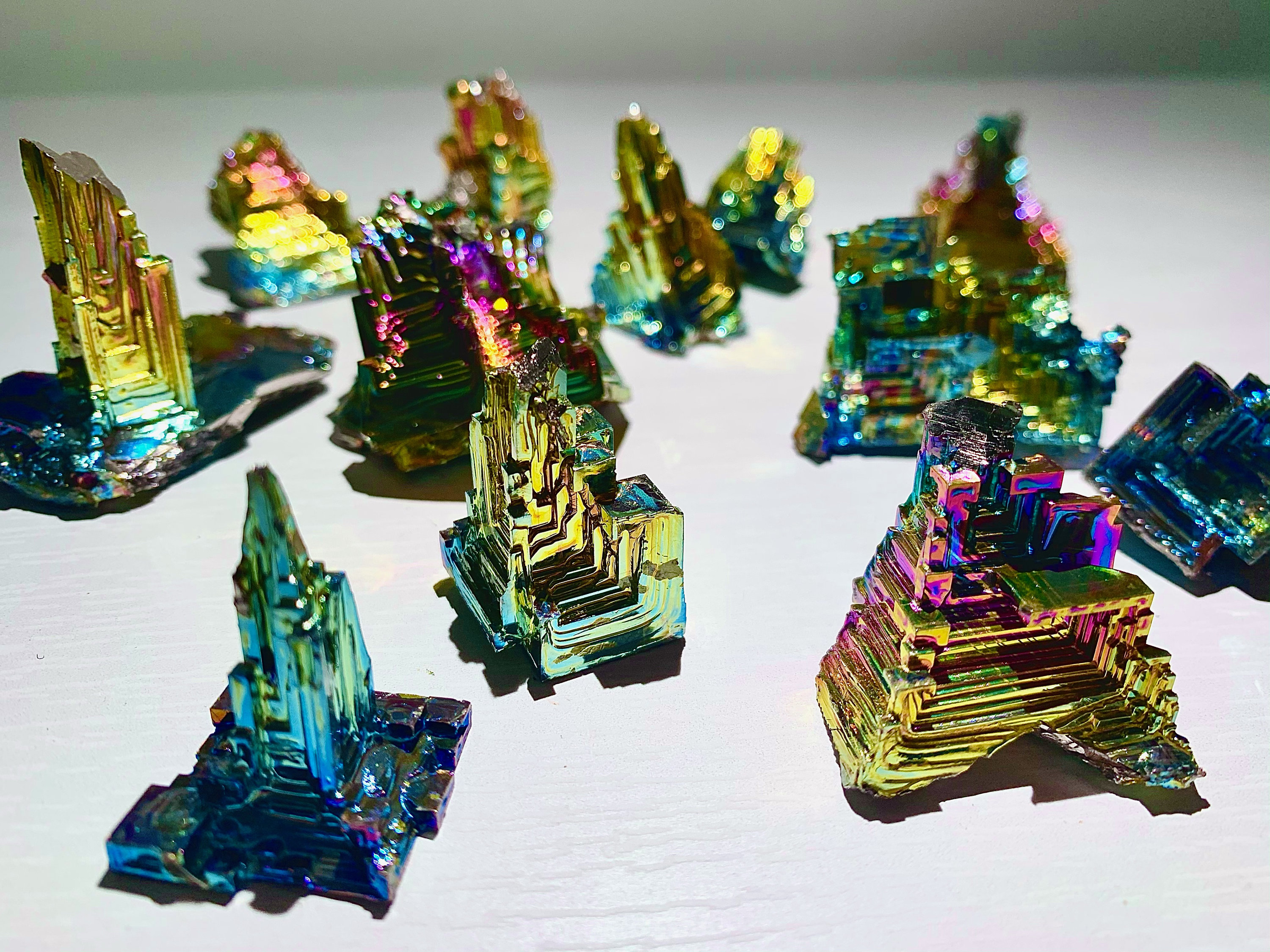 5 Rare Bismuth Crystal Gem Stones Crafts Jewelry - Etsy