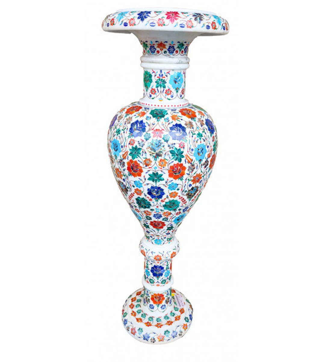 Marble Flower Vase Marble Inlay Art Piece for Home and Office ...