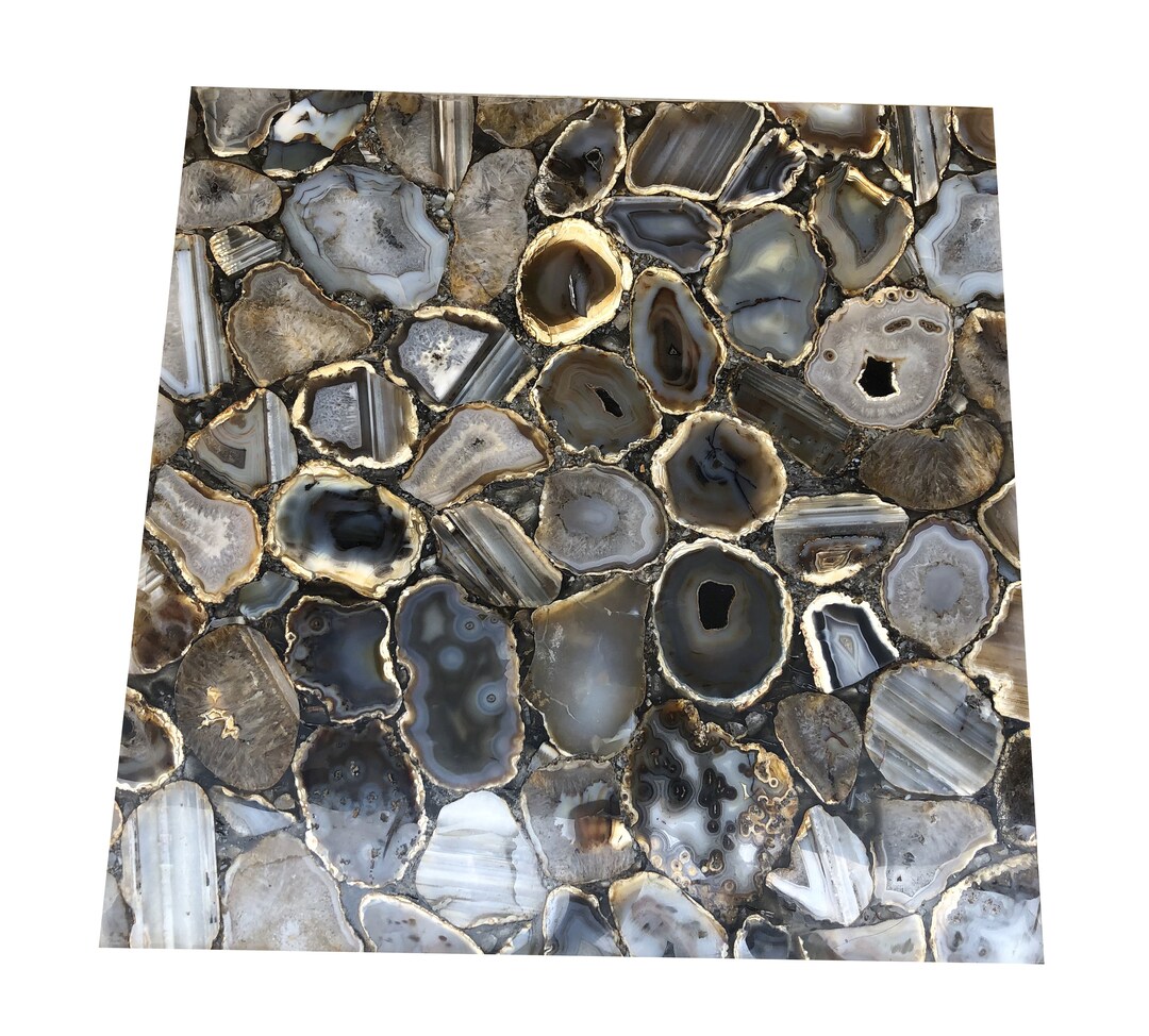 Handmade Square Agate Table Top: Centerpiece, Counter, or Desk - Etsy