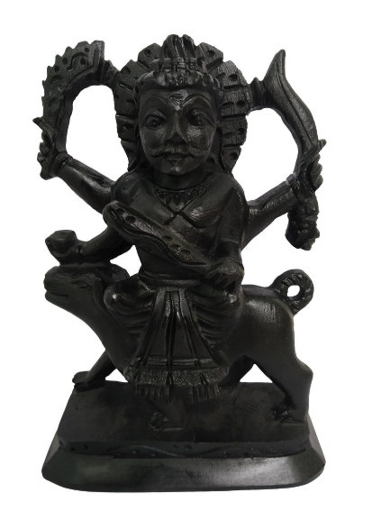 Black Stone Lord Bhairav Dev Maharaj Bhagwan, Bherab Statue Idol ...