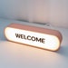 Welcome Sign Lamp, Welcome Lightbox, Entrance Light Sign, Welcome Desk ...