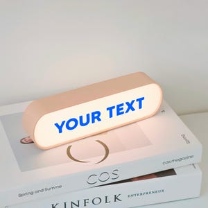 Personalized Light Box, Custom Light Box, Custom Text Led Sign ...
