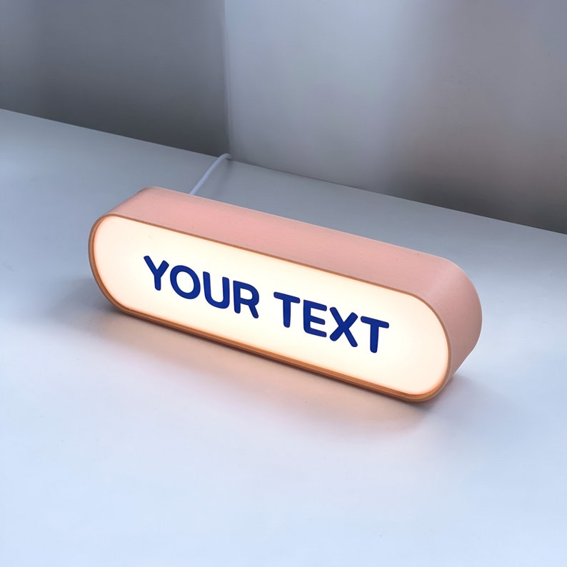 Personalized Light Box, Custom Light Box, Custom Text Led Sign ...