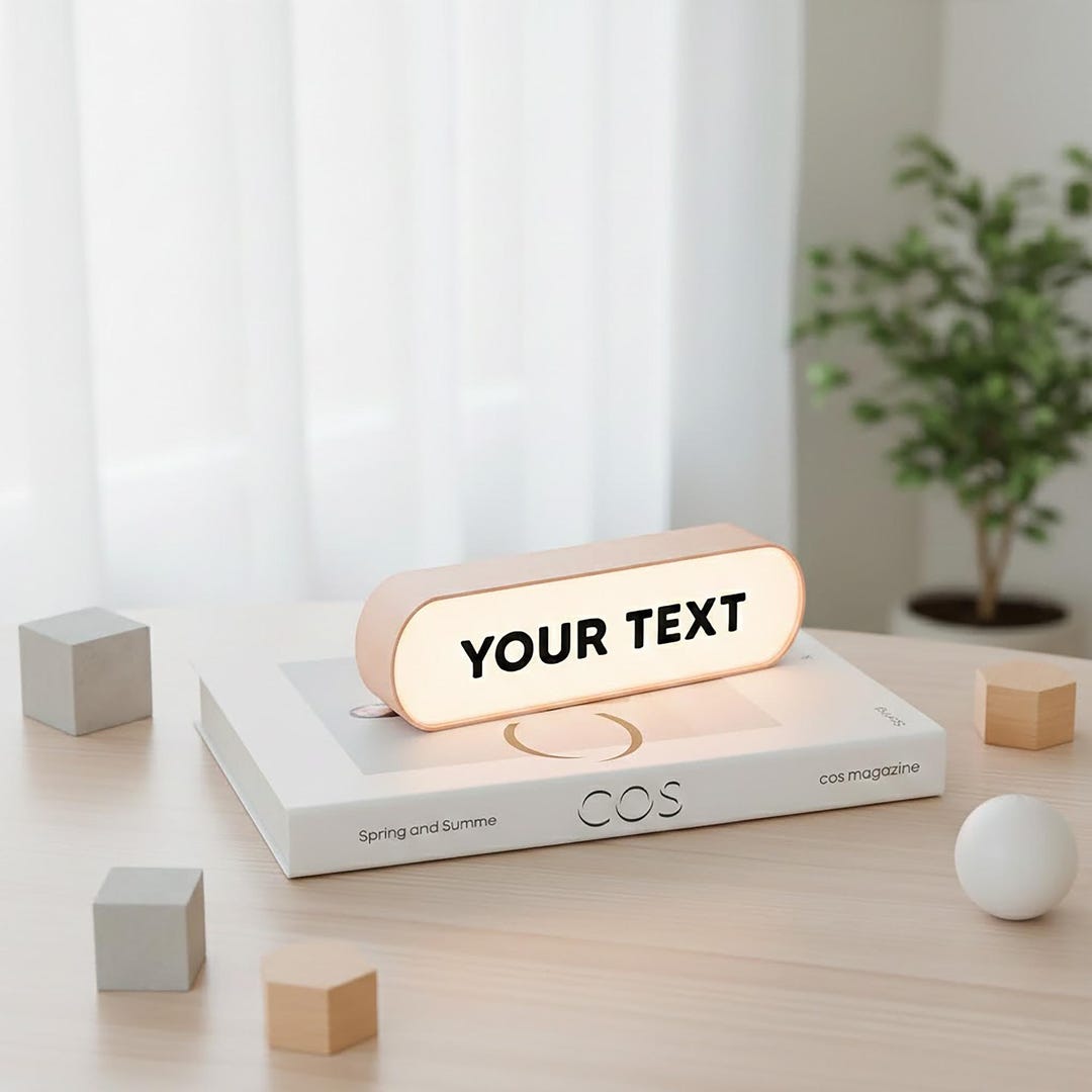 Personalized Light Box, Custom Light Box, Custom Text Led Sign ...