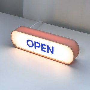 Open Sign Lamp, Open Lightbox, Entrance Light Sign, Open Desk Lamp - Etsy