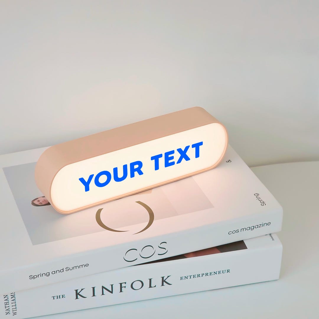 Personalized Light Box, Custom Light Box, Custom Text Led Sign ...