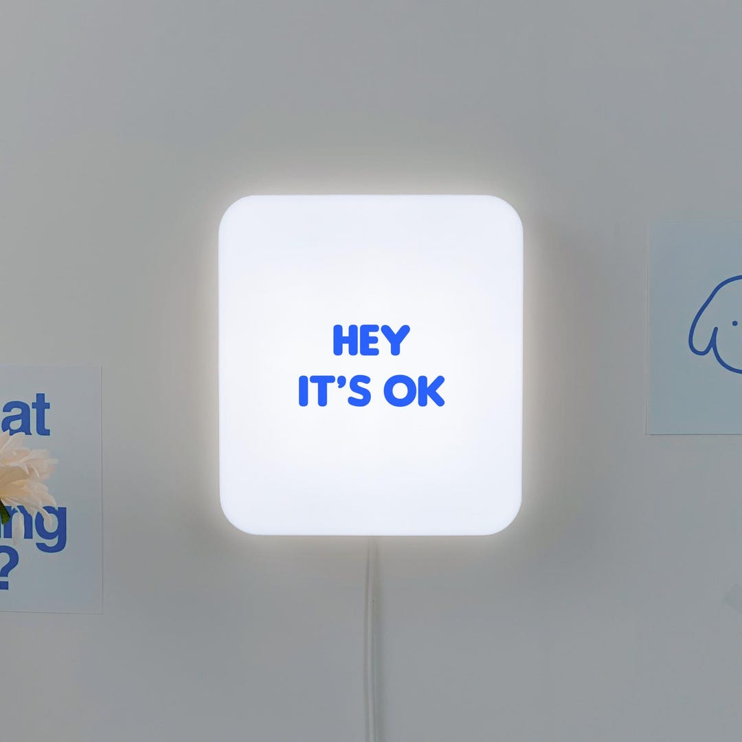 IT'S OK Hanging Lamp, Scripture Lightbox, Scripture Wall Lamp, Wall ...