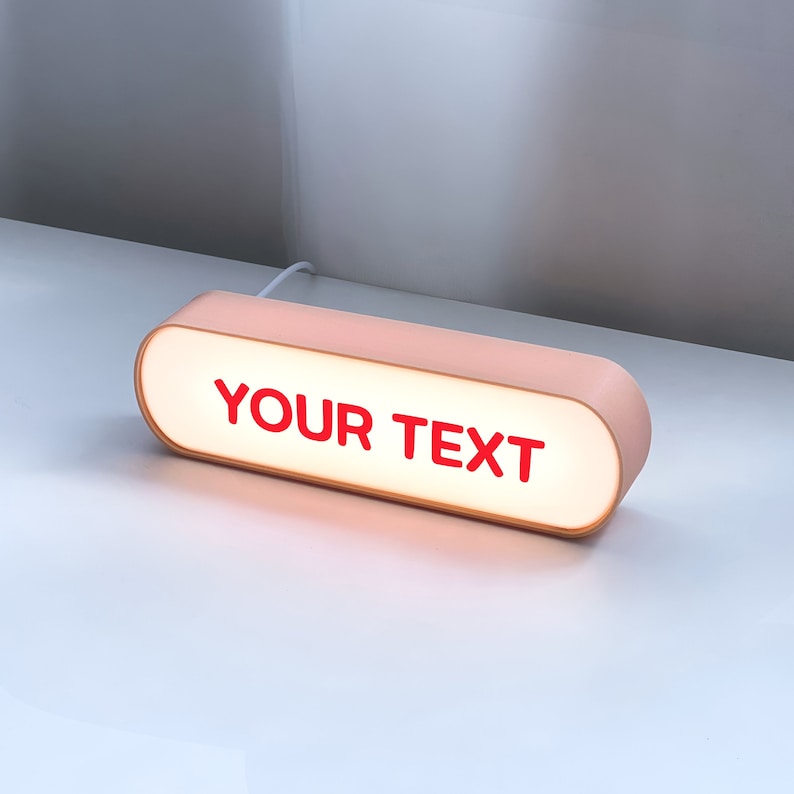 Personalized Light Box, Custom Light Box, Custom Text Led Sign ...