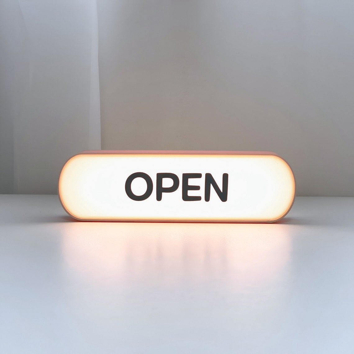 Open Sign Lamp, Open Lightbox, Entrance Light Sign, Open Desk Lamp - Etsy