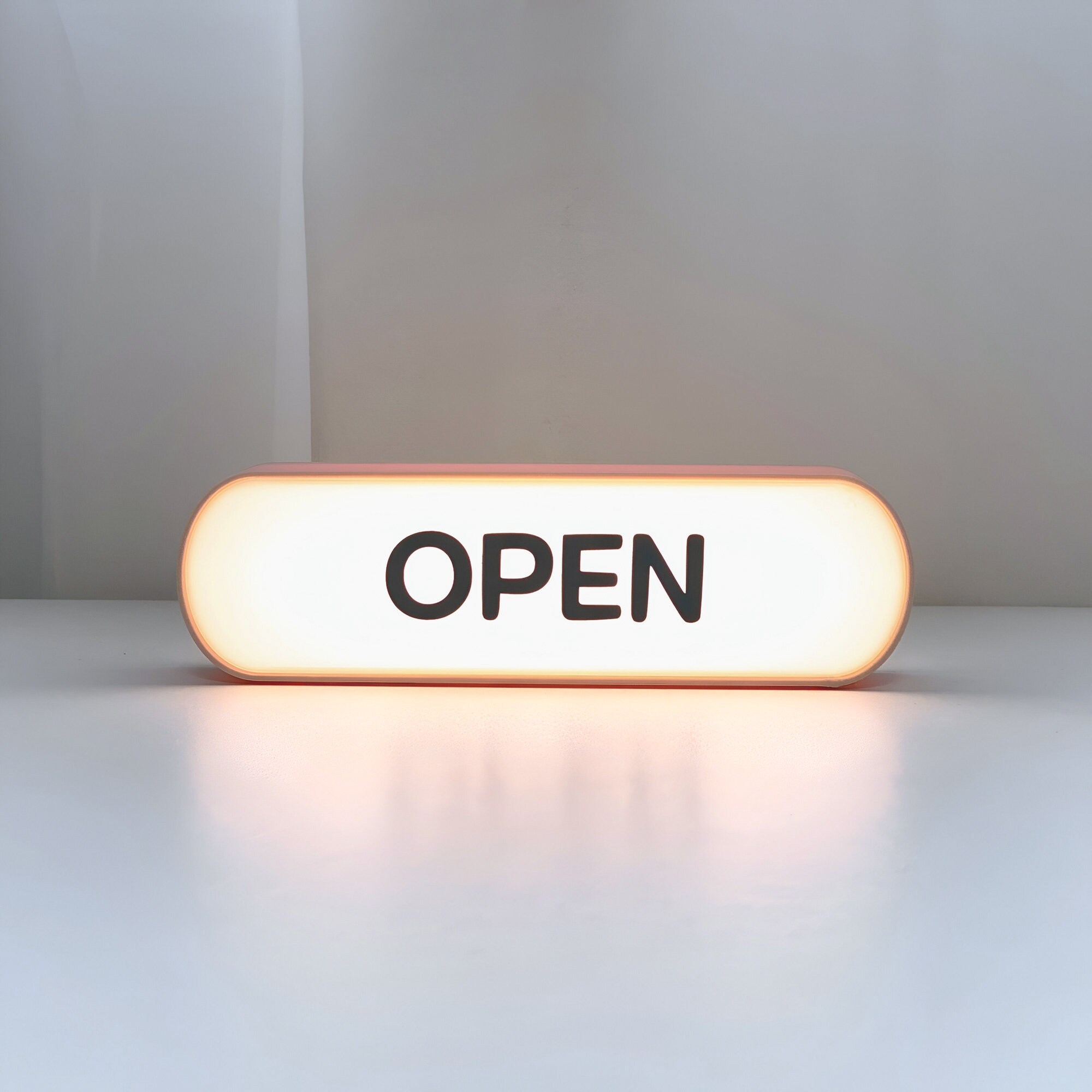 Open Sign Lamp, Open Lightbox, Entrance Light Sign, Open Desk Lamp - Etsy