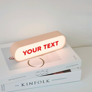 Personalized Light Box, Custom Light Box, Custom Text Led Sign ...
