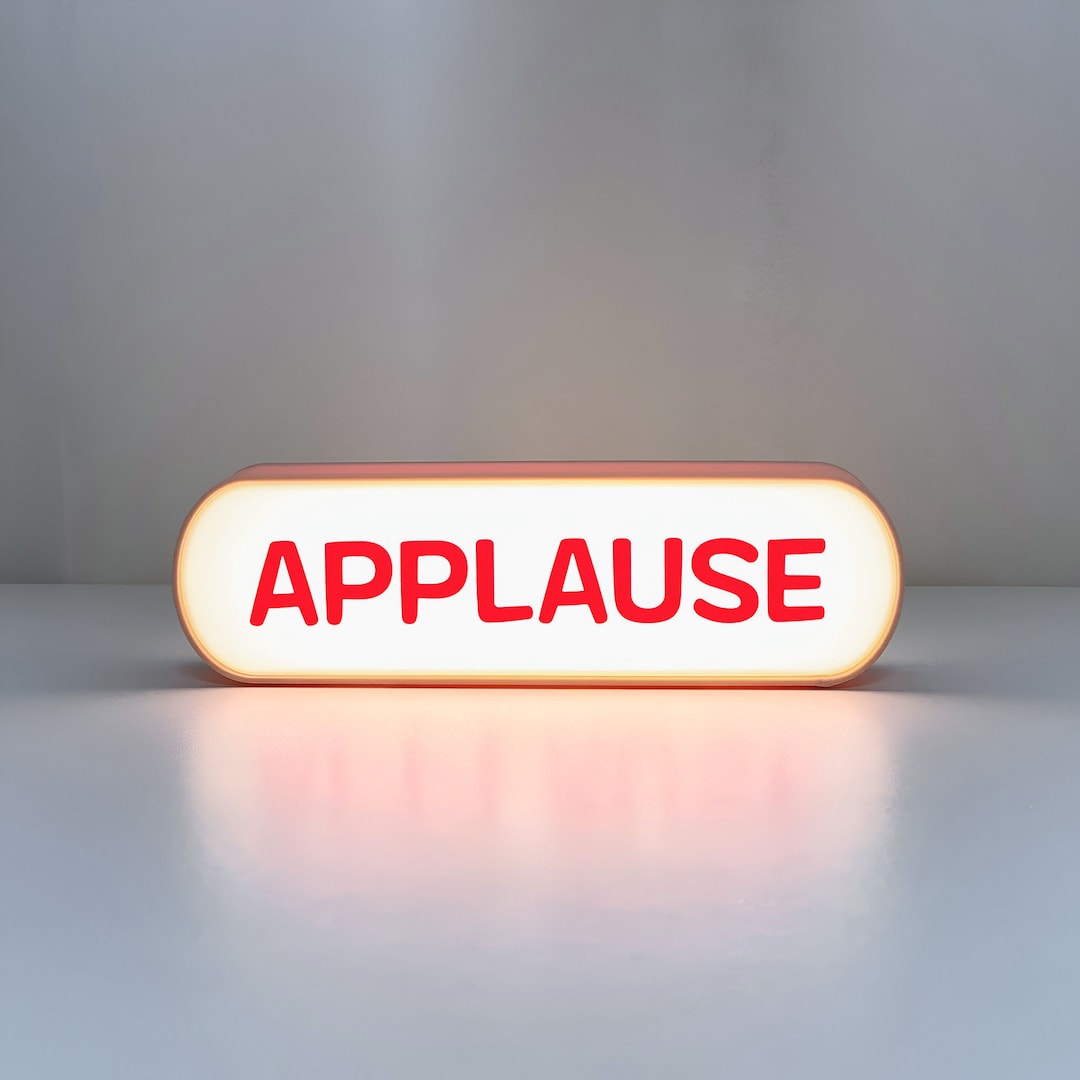 Applause Sign Lamp, Applause Light Box, Lights for Podcast - Etsy