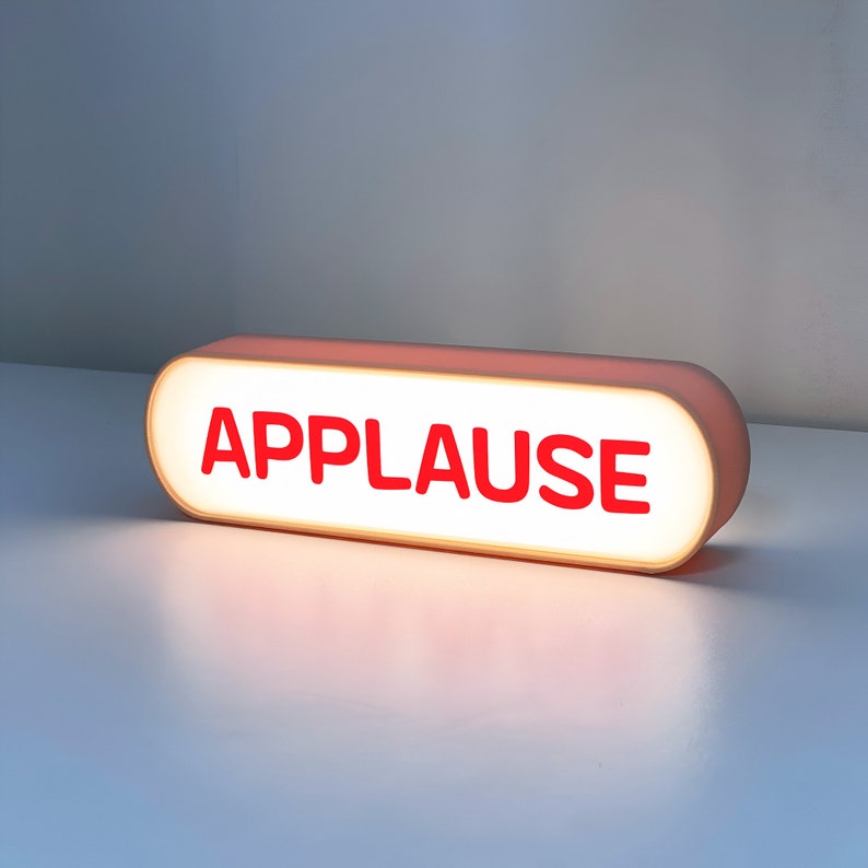 Applause Sign Lamp, Applause Light Box, Lights for Podcast - Etsy