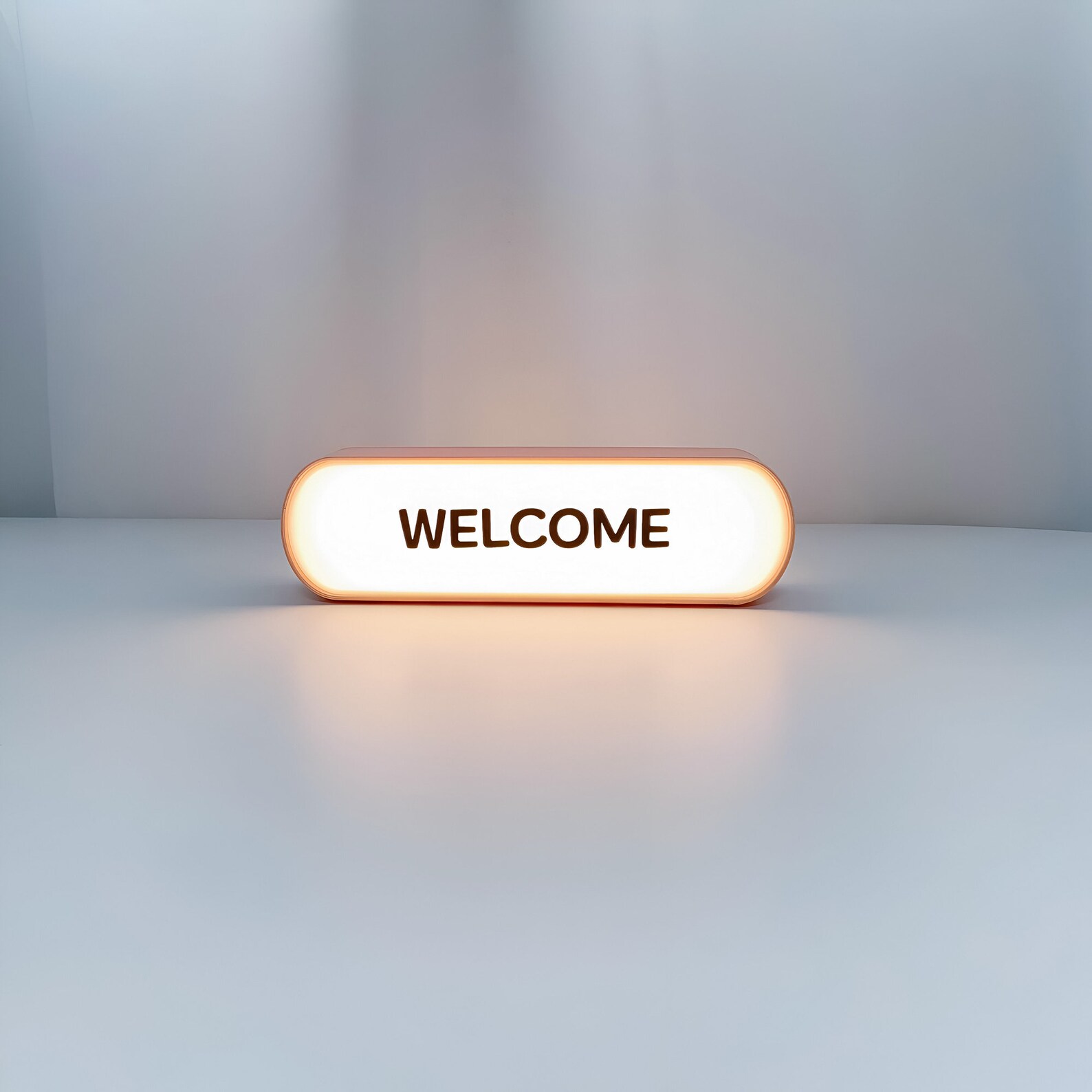 Welcome Sign Lamp, Welcome Lightbox, Entrance Light Sign, Welcome Desk ...