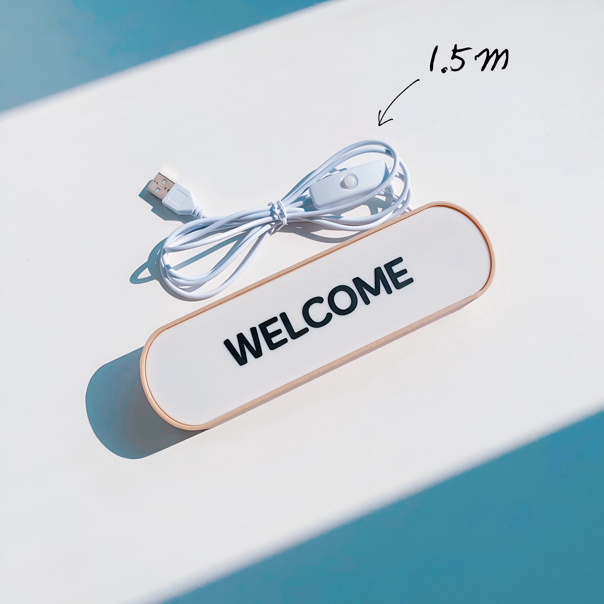 Welcome Sign Lamp, Welcome Lightbox, Entrance Light Sign, Welcome Desk ...