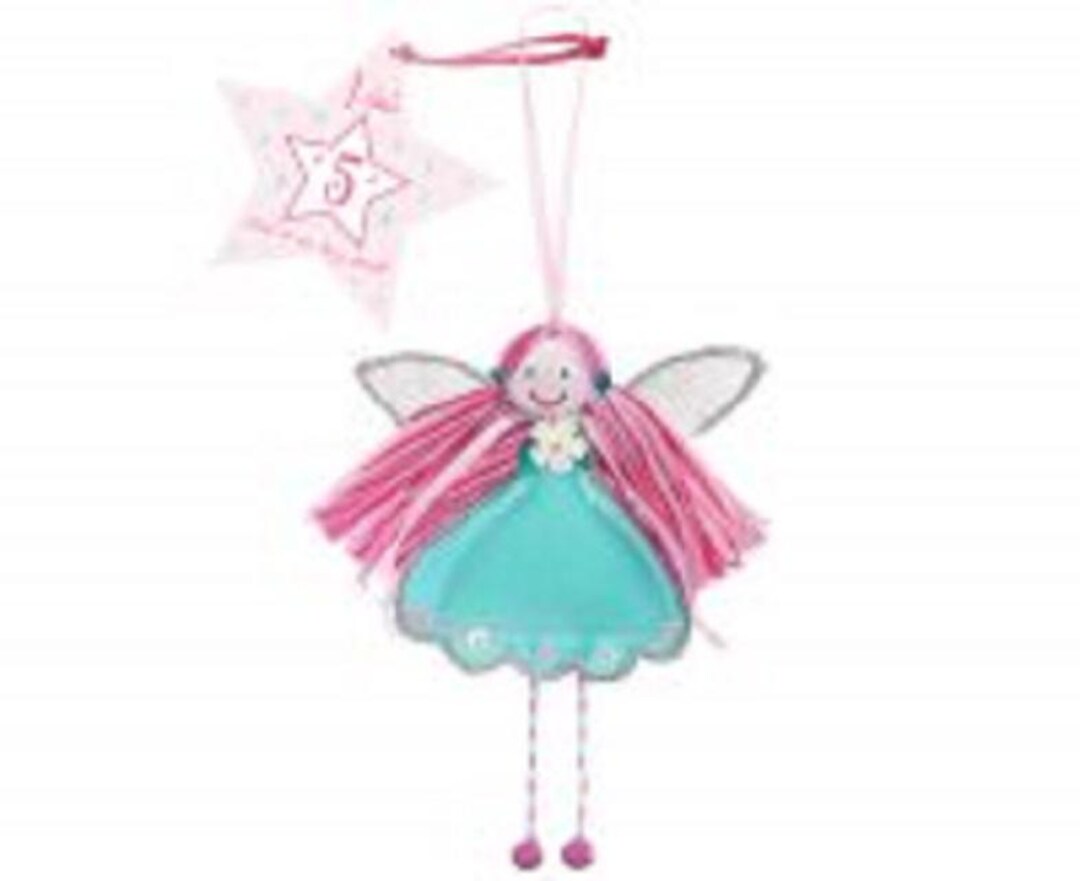 Fair Trade Handmade 'I Am 5 .... Birthday Fairy' Fabric Hanging ...