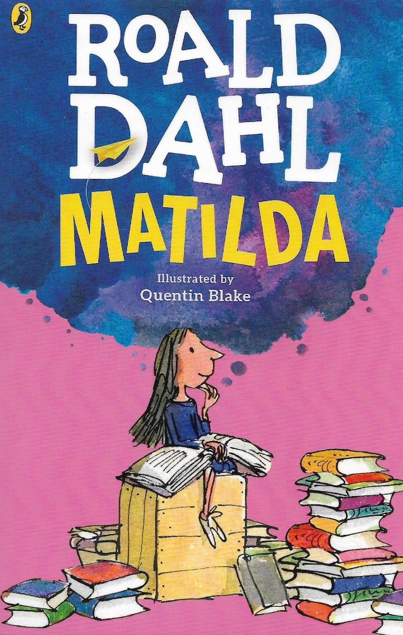 Matilda by Roald Dahl Paperback Book - Etsy UK