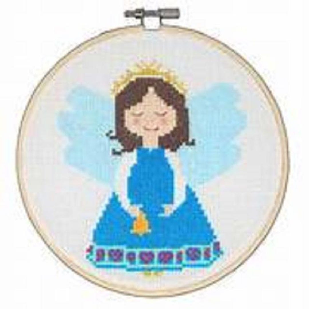The Crafty Kit Company 'angel' Cross Stitch Kit - Etsy