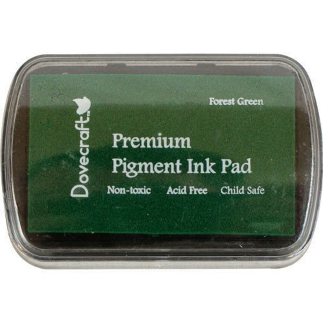 Dovecraft Premium Pigment 'forest Green' Ink Pad - Etsy UK