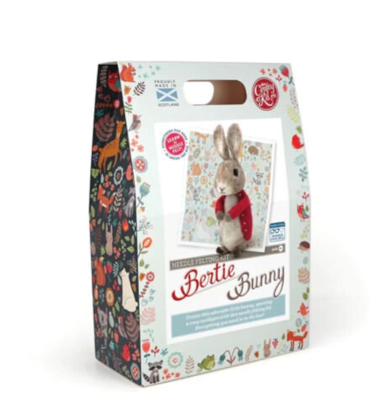 The Crafty Kit Company 'bertie Bunny' Needle Felting Kit - Etsy