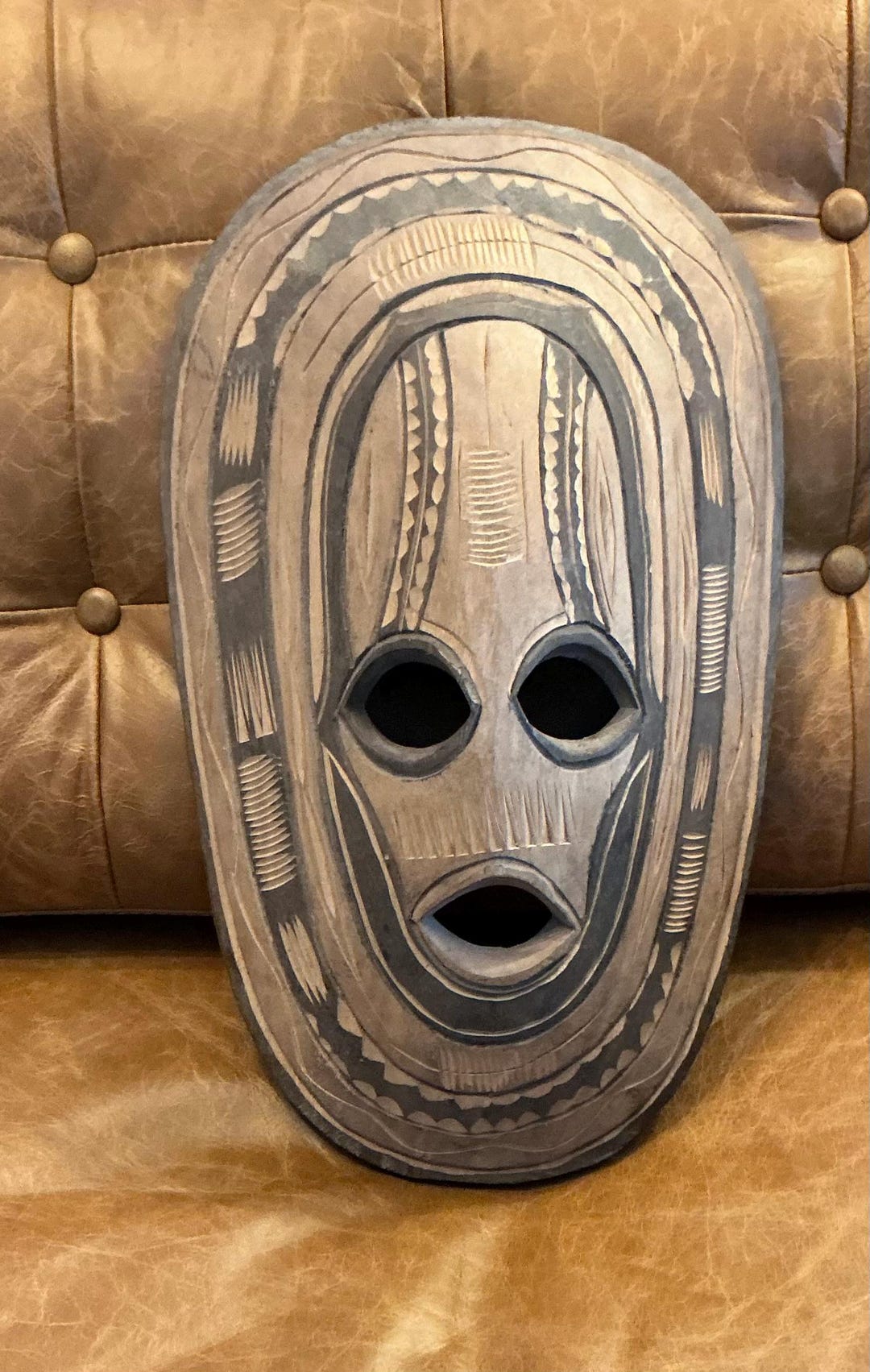 Vintage Original 1940s African Handcarved Mask, 18.5 X 10.5” - Etsy
