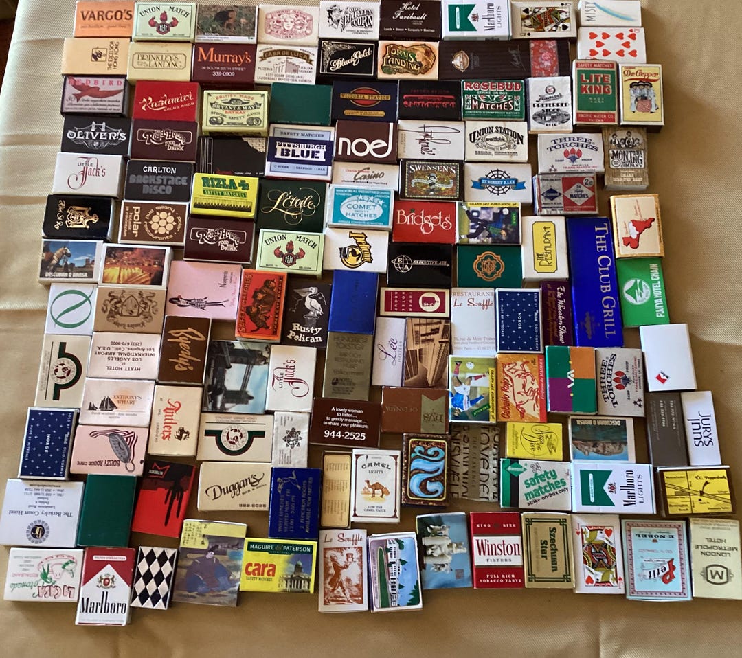 Vintage Rare Lot of Boxed Matches 1960s -90s, 24 - Etsy
