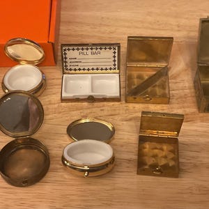 Vintage Pillboxes, Pill Tins, 1900s - 1990s, Various, 9 New Added - Etsy
