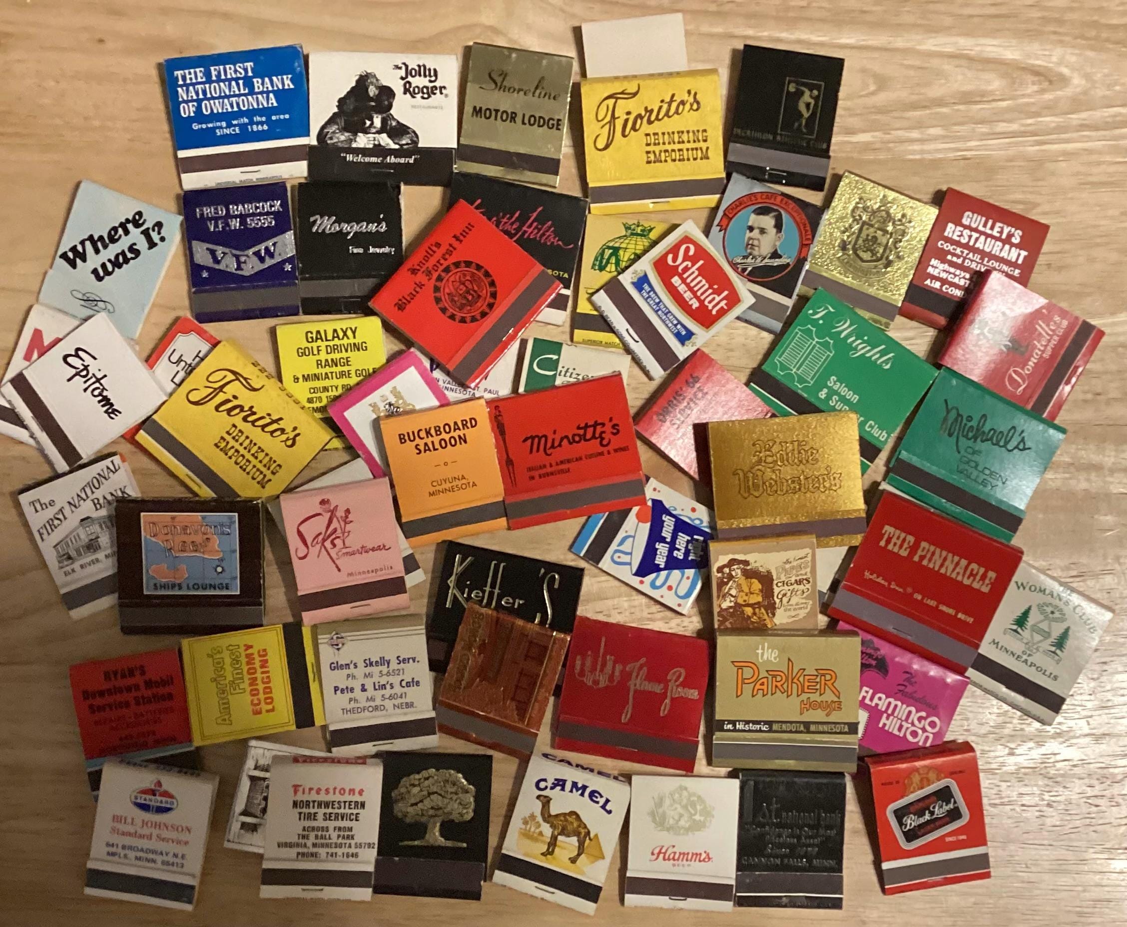 Vintage Rare Matchbooks With Strikes Full UNUSED, Lots 30- 100 FREE ...
