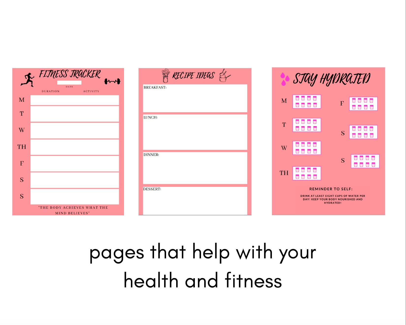The Wellness Journal-pdf Downloadable Self Care Journal - Etsy UK