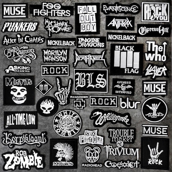 Rock Band Patches - Etsy