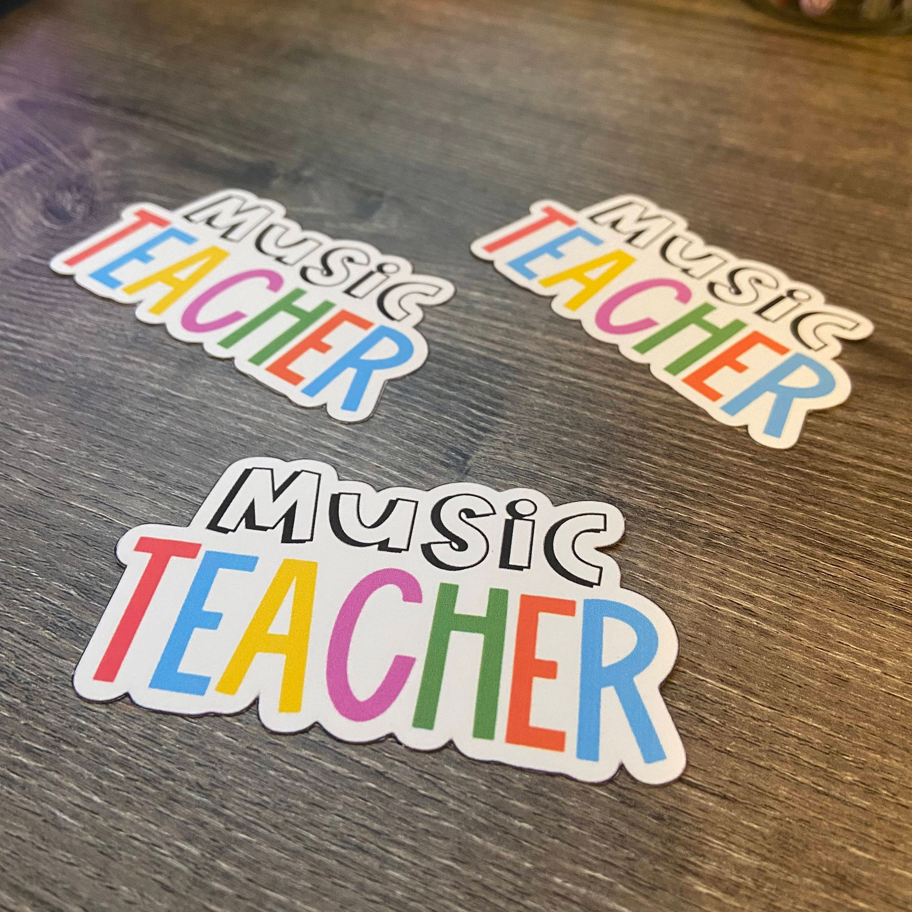 Music Teacher Vinyl Sticker - Etsy