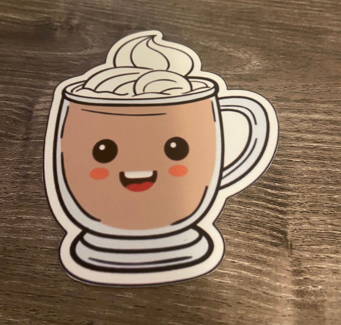 Chibi Hot Chocolate Vinyl Sticker - Etsy