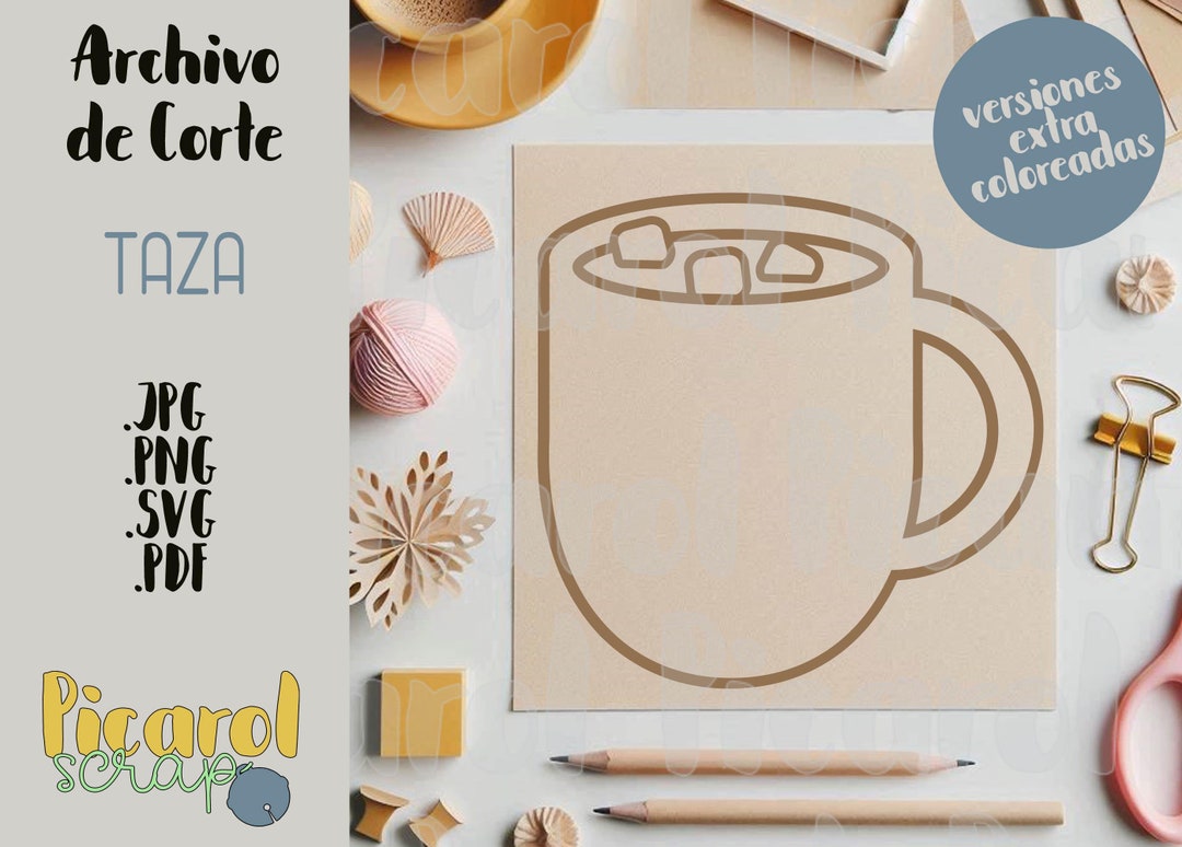 Cutting File. Cup. Cutting File for Scrapbooking and Crafts Digi Die ...