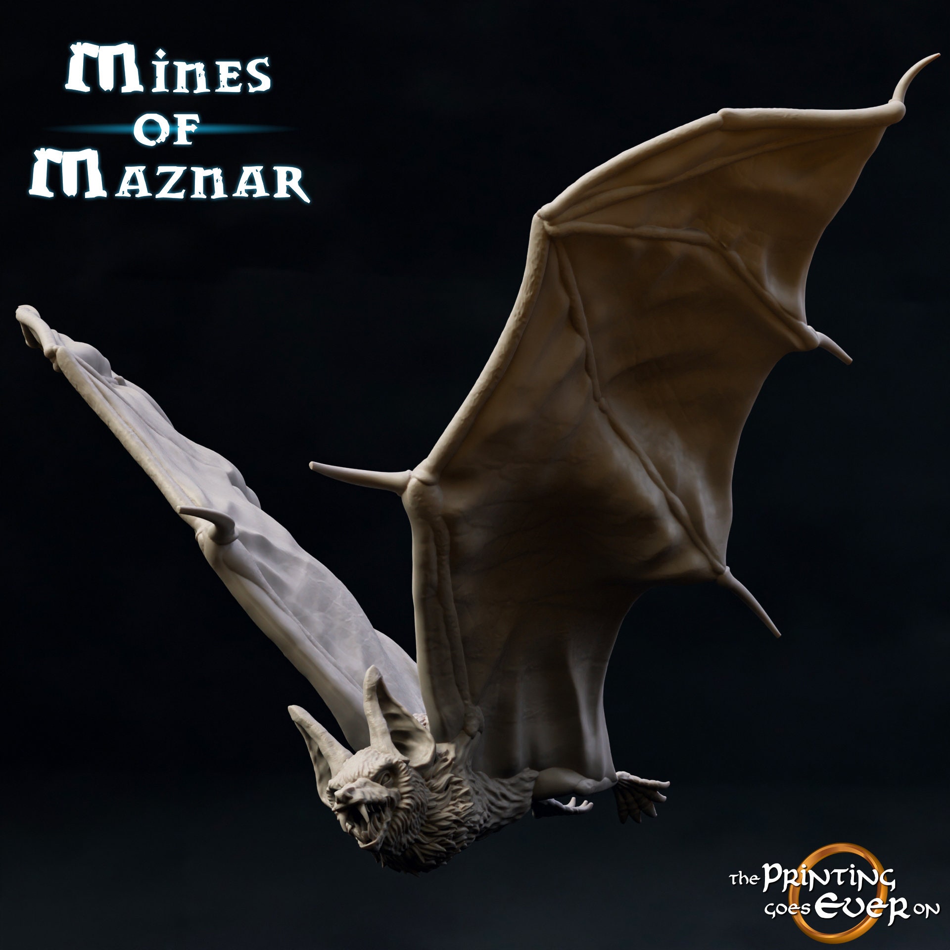 Giant Bat Miniature for Tabletop Rpgs - Etsy