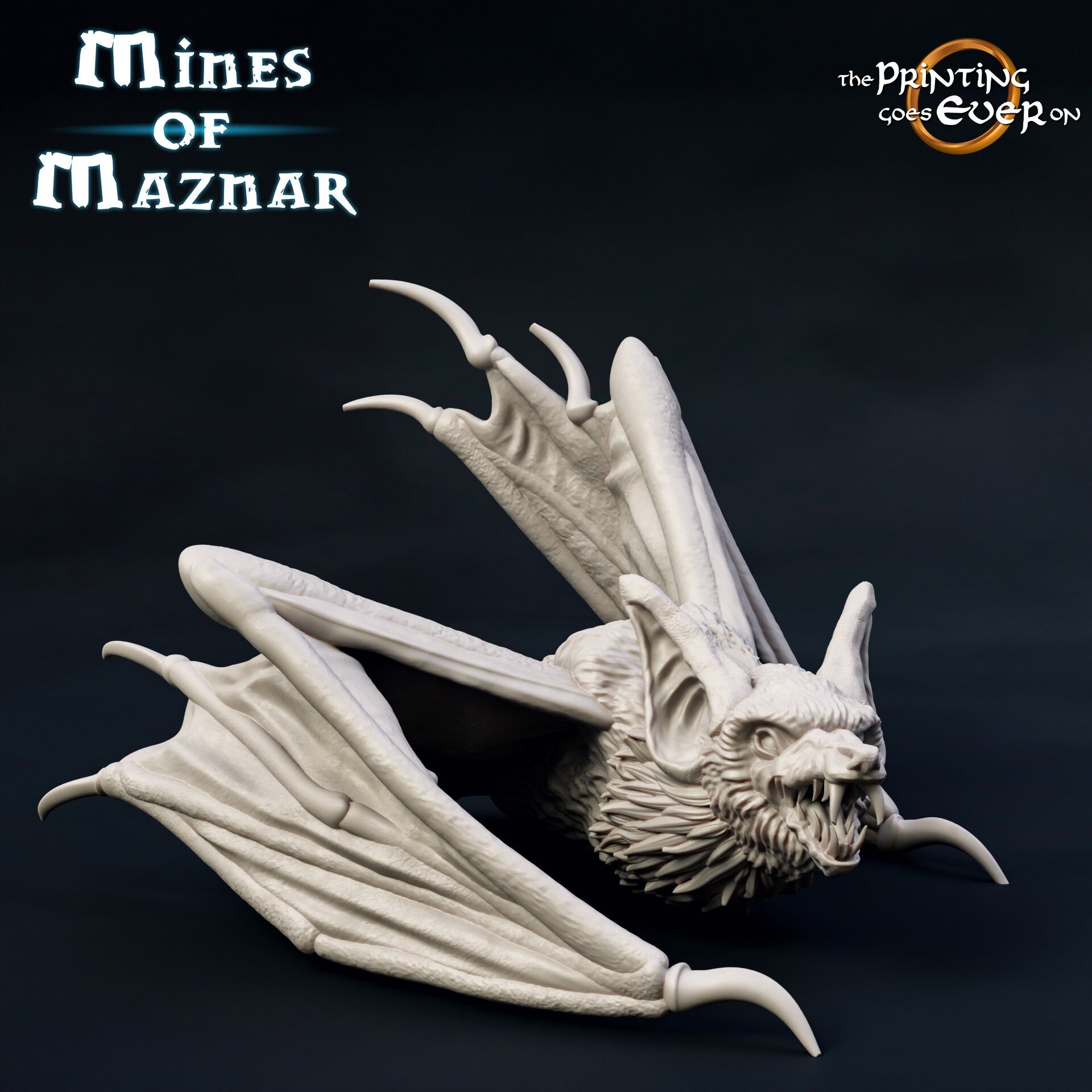 Giant Bat Miniature for Tabletop Rpgs - Etsy