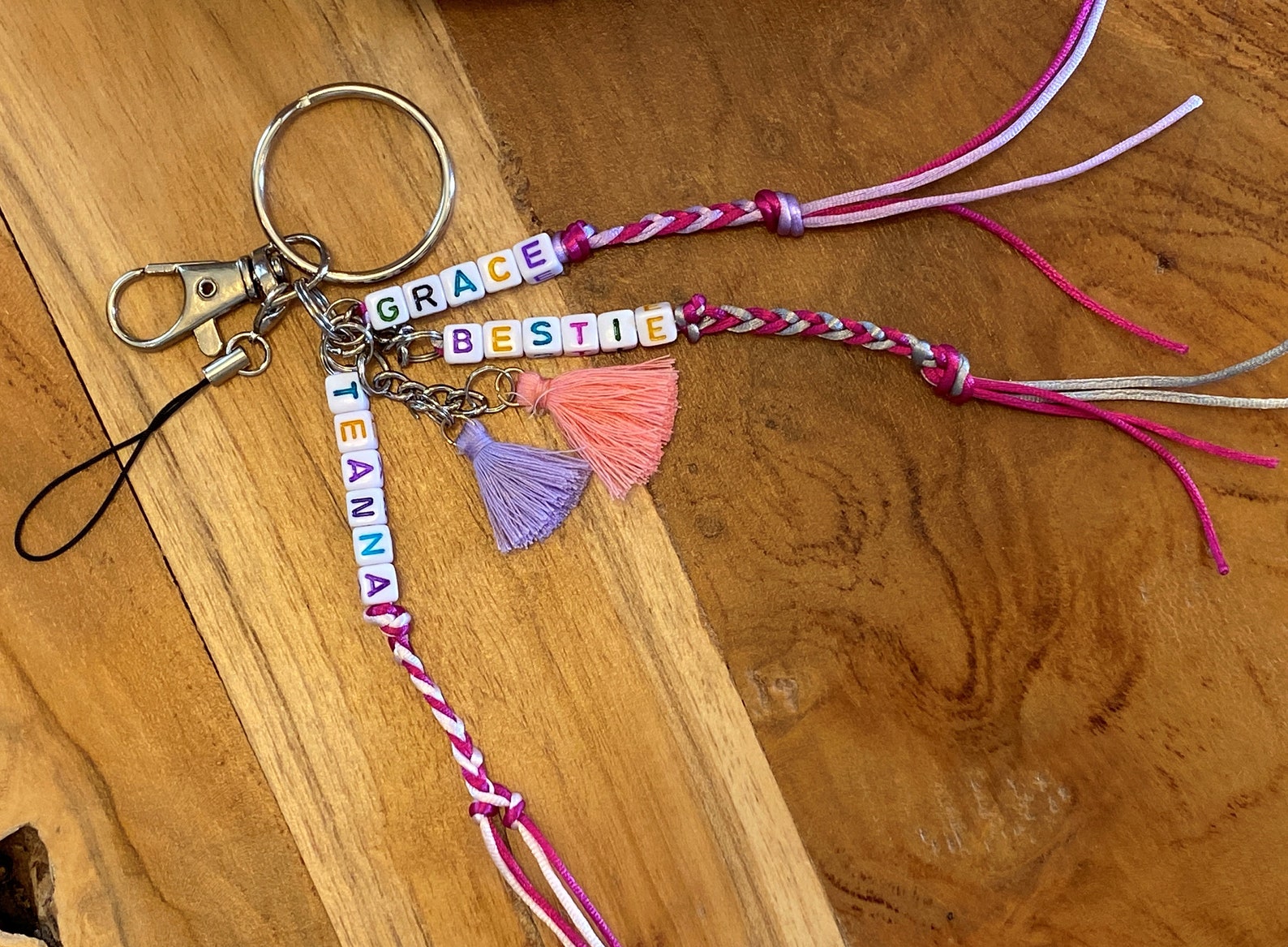 Personalized Name Key Ring Key Chain Key Holder Key Tags a - Etsy Canada