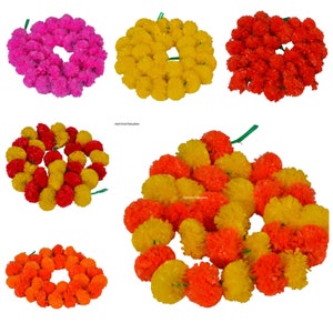 Marigold Flower Garland for Diwali Decoration Indian Wedding - Etsy