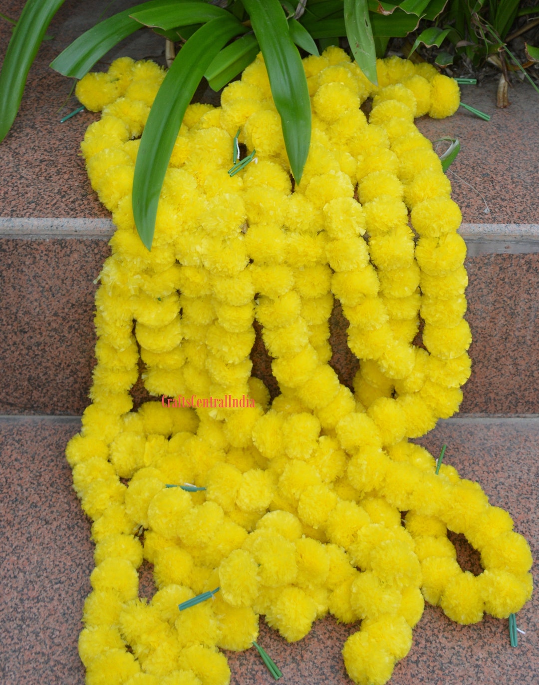 Marigold Garland for Indian Wedding Decor Mehndi Decor Artificial ...