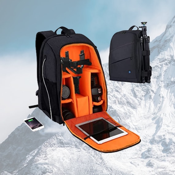 Camera Laptop Backpack Bag Outdoor Waterproof Scratch-proof - Etsy ...