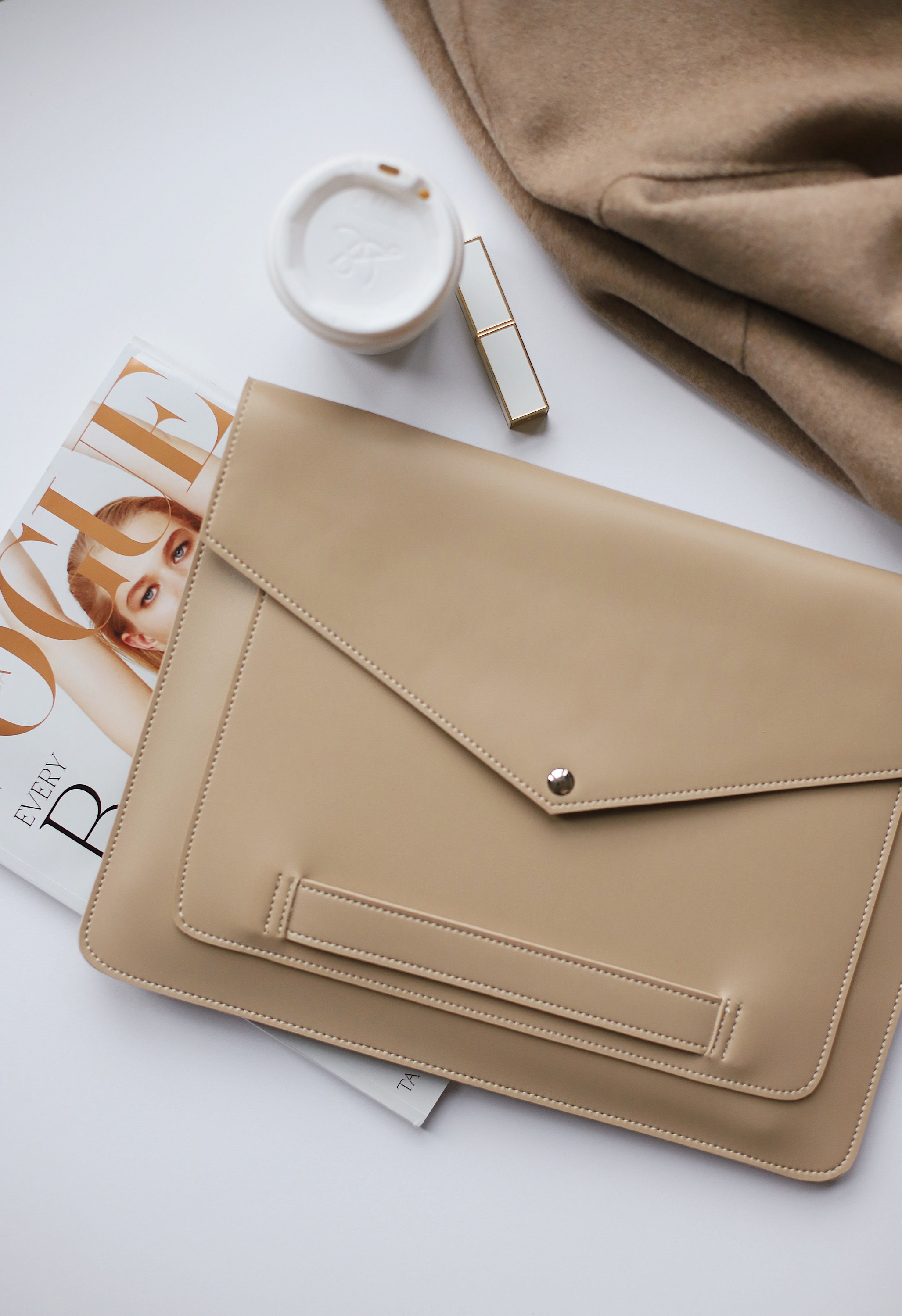 Laptop Sleeve, Leather Laptop Case, Laptop Bag, Handmade Gift for Her ...