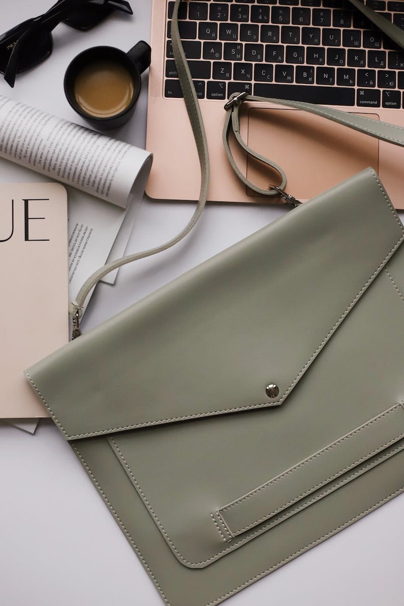 Personalized Eco-leather Laptop Case in Color for up to 16 Inches ...