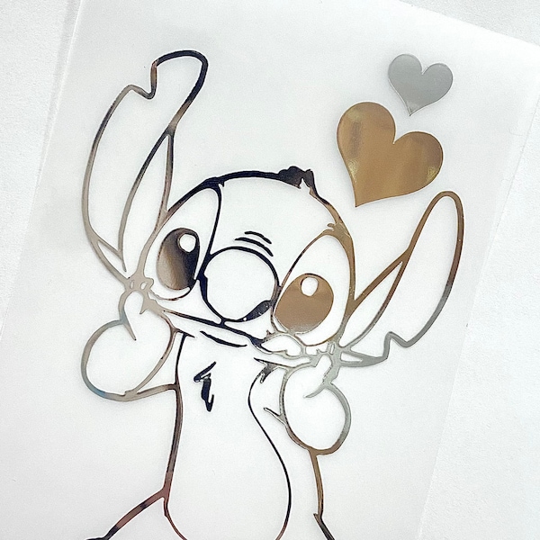 Stitch Permanent Vinyl Decal - Etsy