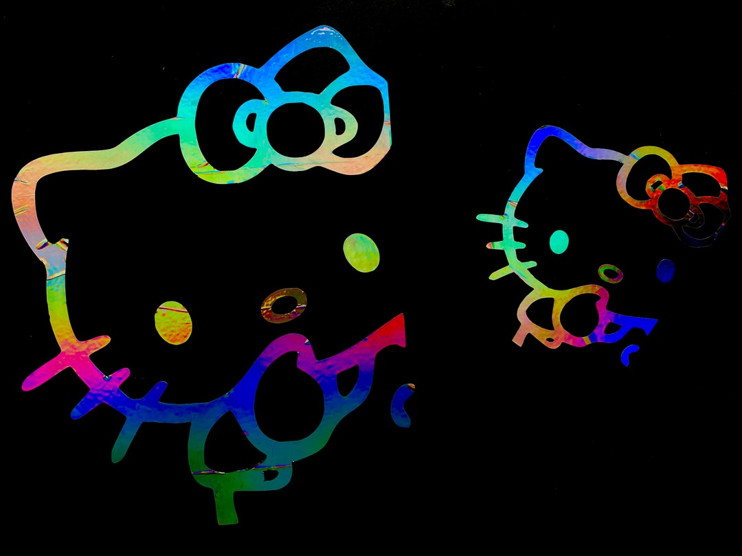 Kitty Outline | Vehicle Decal | Sticker - Etsy