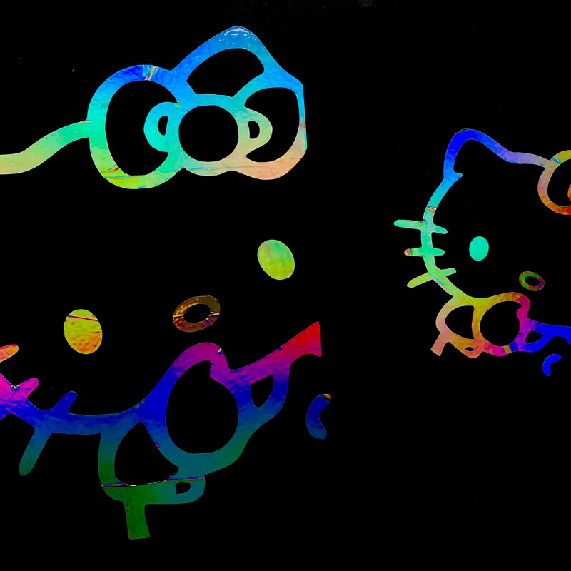 Hello Kittys Outline Svg - Etsy