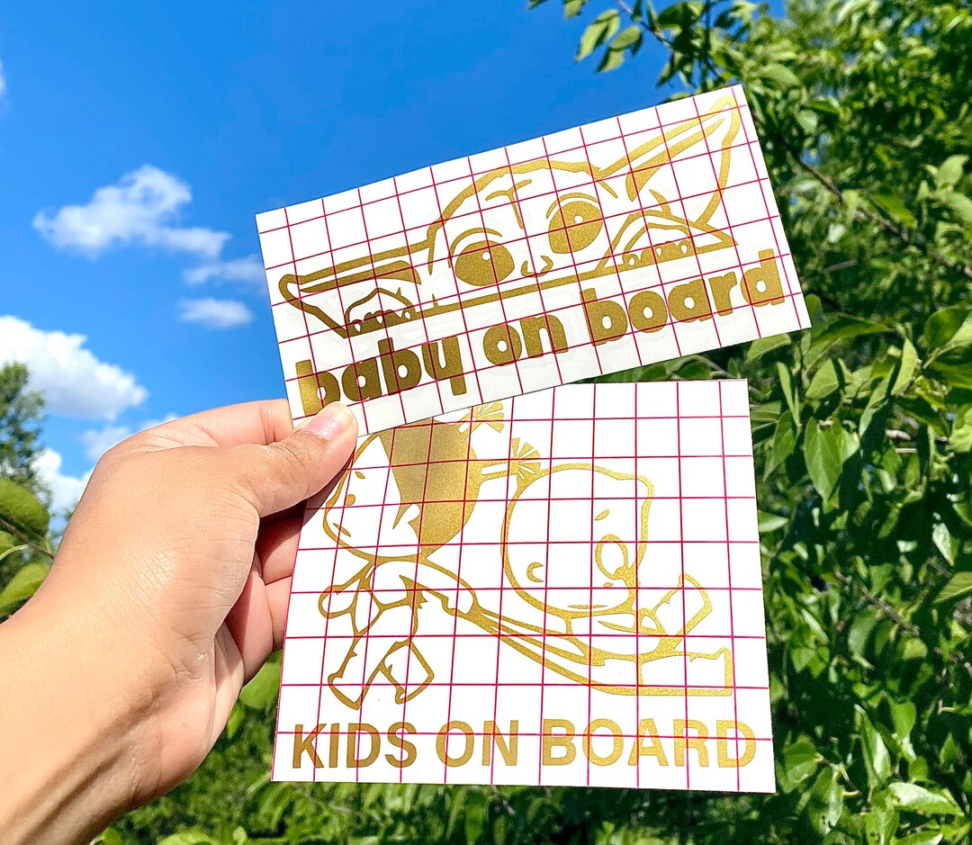Yoda Baby on Board Kids on Board Decal - Etsy