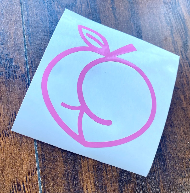 Peach Bubble Bum | Decal | Sticker | Vehicle | Window | Any Flat ...