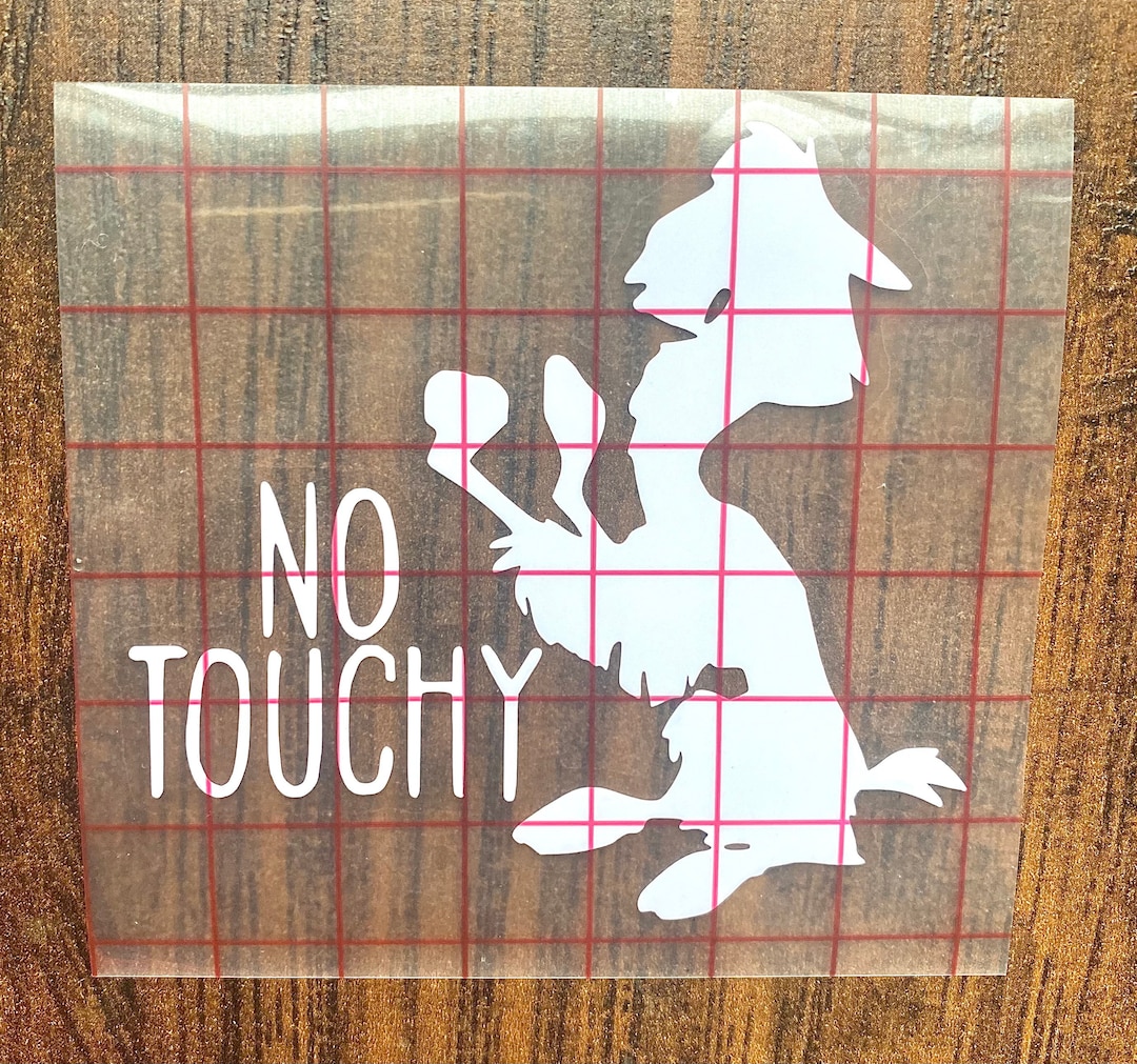 No Touchy | Sticker | Decal | Permanent Vinyl | Waterproof - Etsy