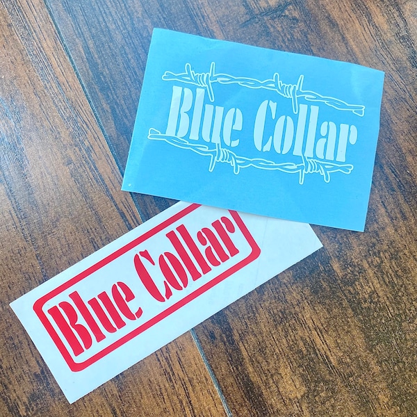 Support Blue Collar Decals - Etsy